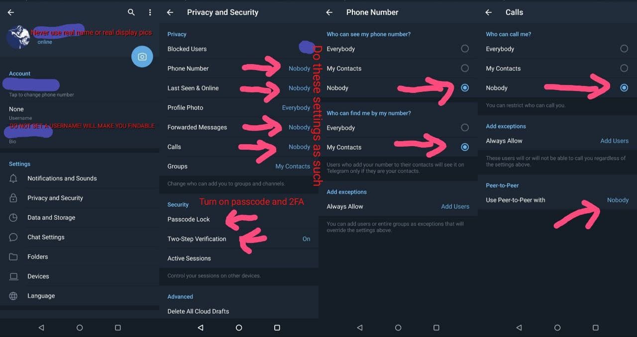 Telegram OpSec - Daesh Hunter